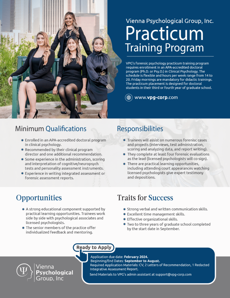 Our Training Program | Vienna Psychological Group